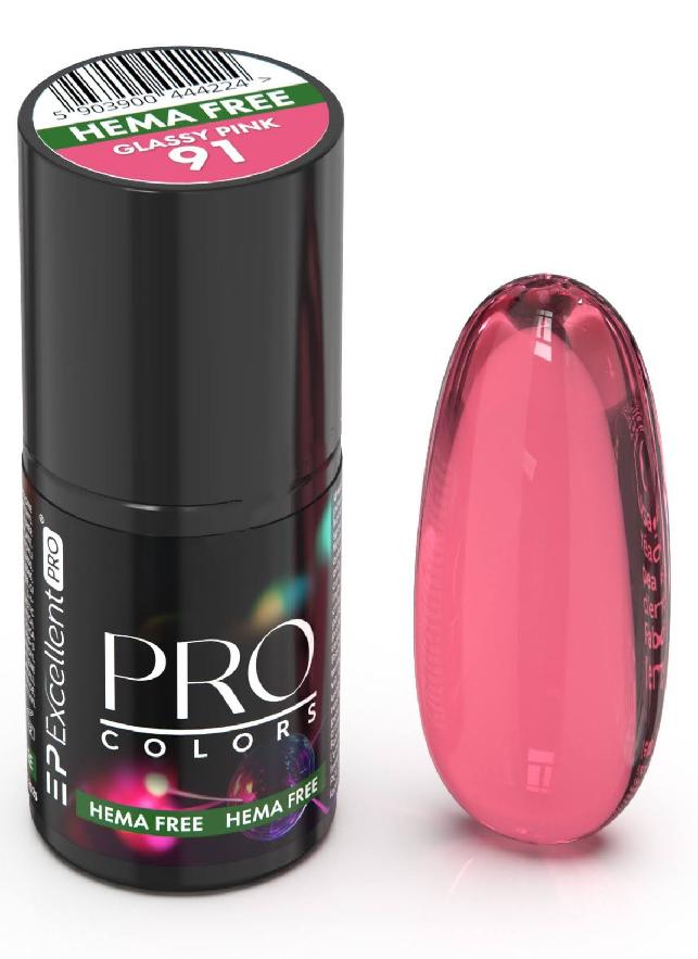 Gel Lak Pro Colors HemaFree 091 GLASSY PINK 7g :: NehtyProfi.cz